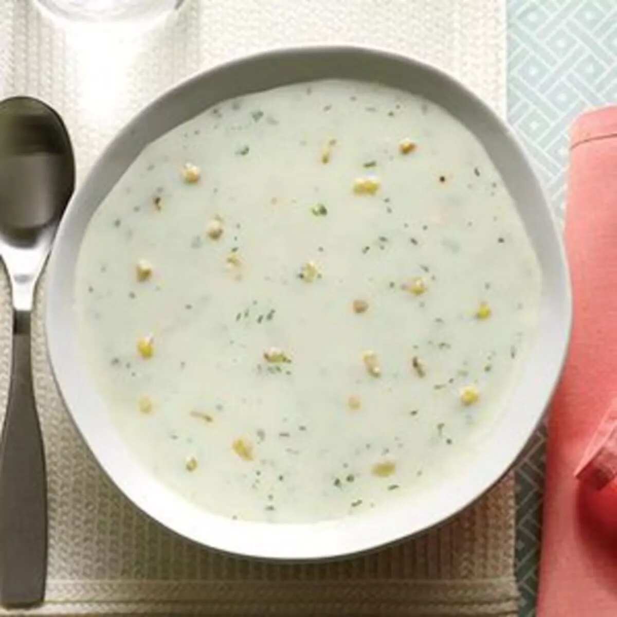 How to make Potato-cucumber Soup With Toasted Corn Recipe