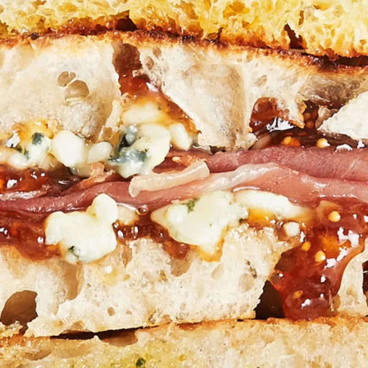 How to make Prosciutto Fig & Blue Cheese Grilled Cheese Recipe