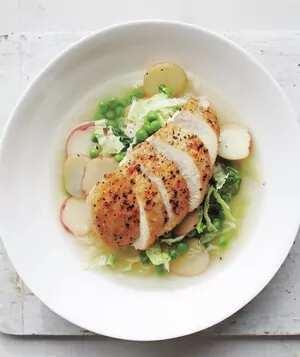 How to make Seared Chicken Breast With Spring Vegetables Recipe