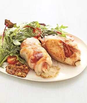 How to make Chicken, Ham, And Swiss Roulades Recipe