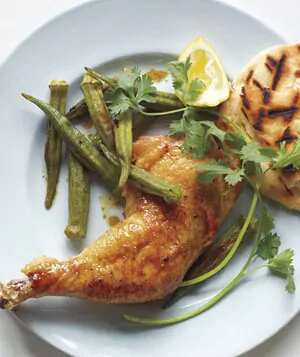 How to make Curry-roasted Chicken And Okra Recipe