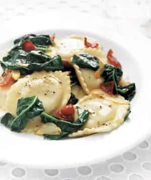 How to make Ravioli With Spinach And Bacon Recipe