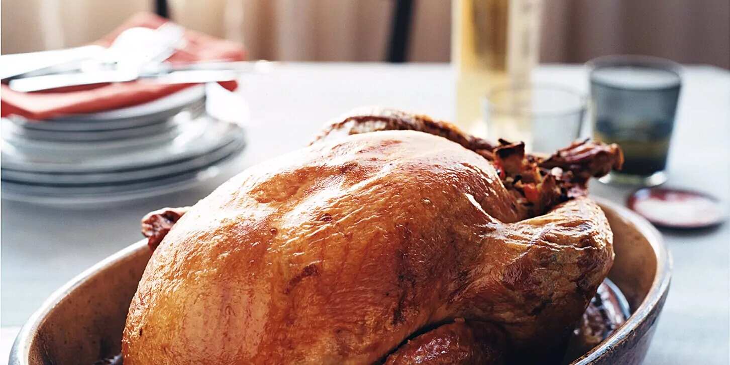 How to make Roast Turkey With Garlic, Sage, And Lemon Recipe
