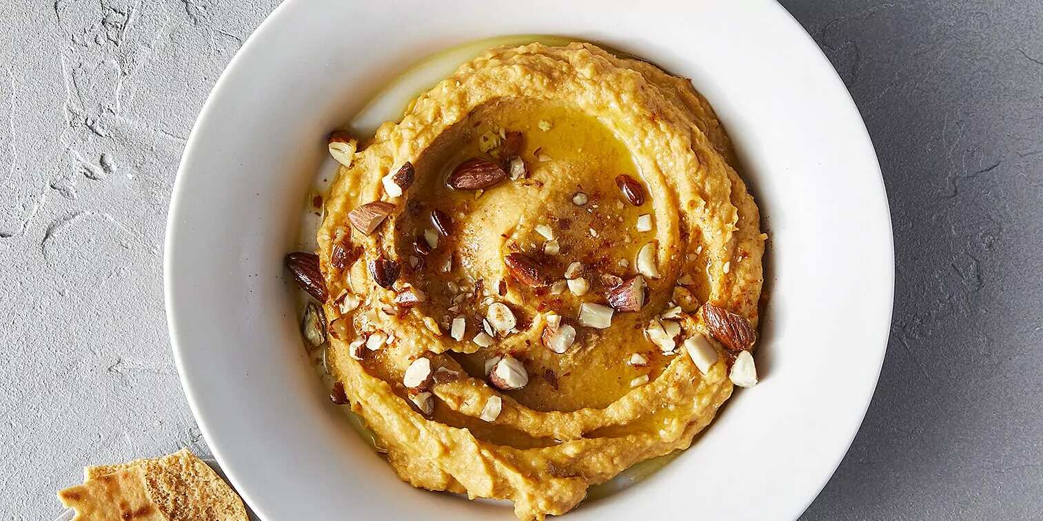 How to make Sweet Potato-almond Hummus Recipe