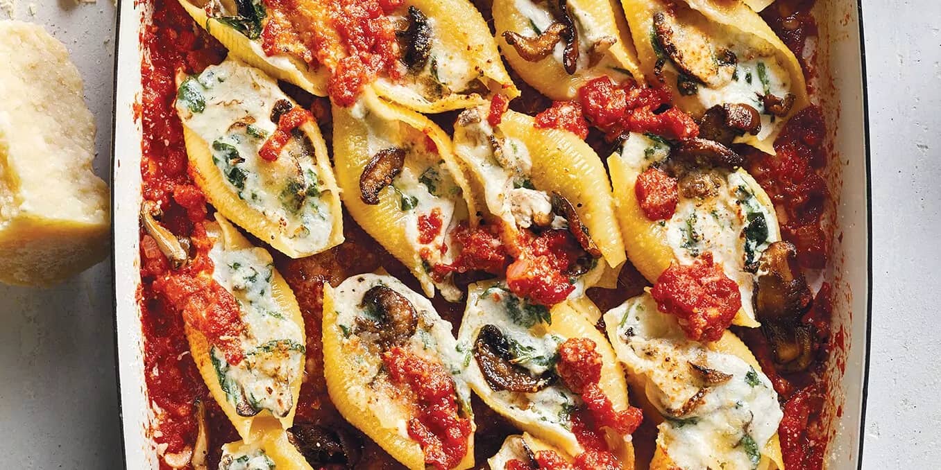 How to make Wild Mushroom And Spinach Stuffed Shells Recipe