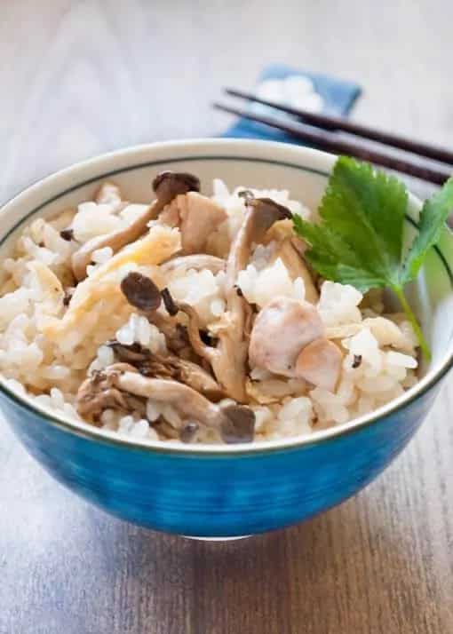 How to make Rice With Shimeji Mushrooms Recipe