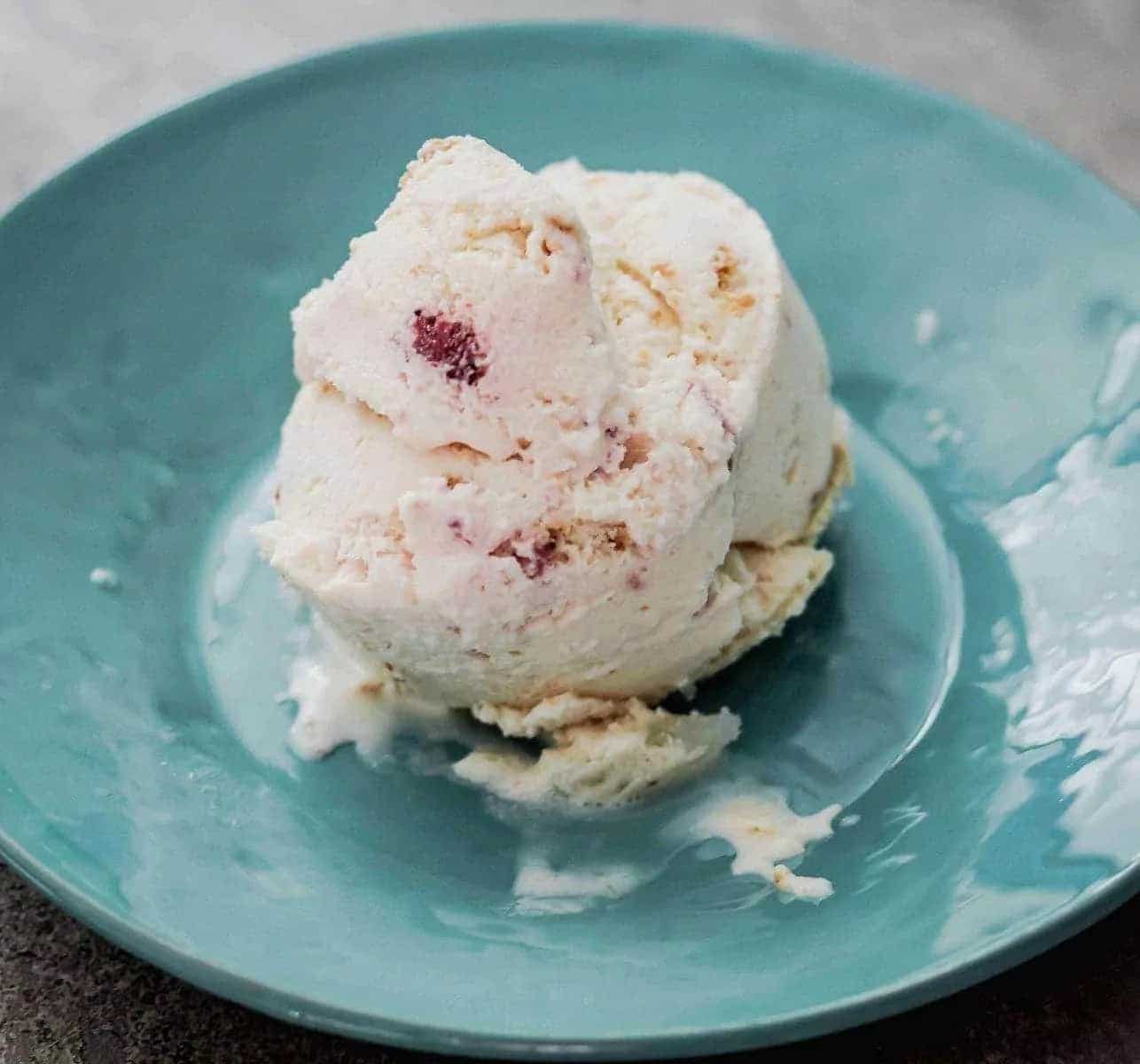 How to make No Churn Raspberry Moscato Wine Ice Cream Recipe