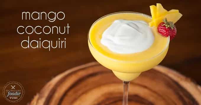 How to make Mango Coconut Daiquiri Recipe