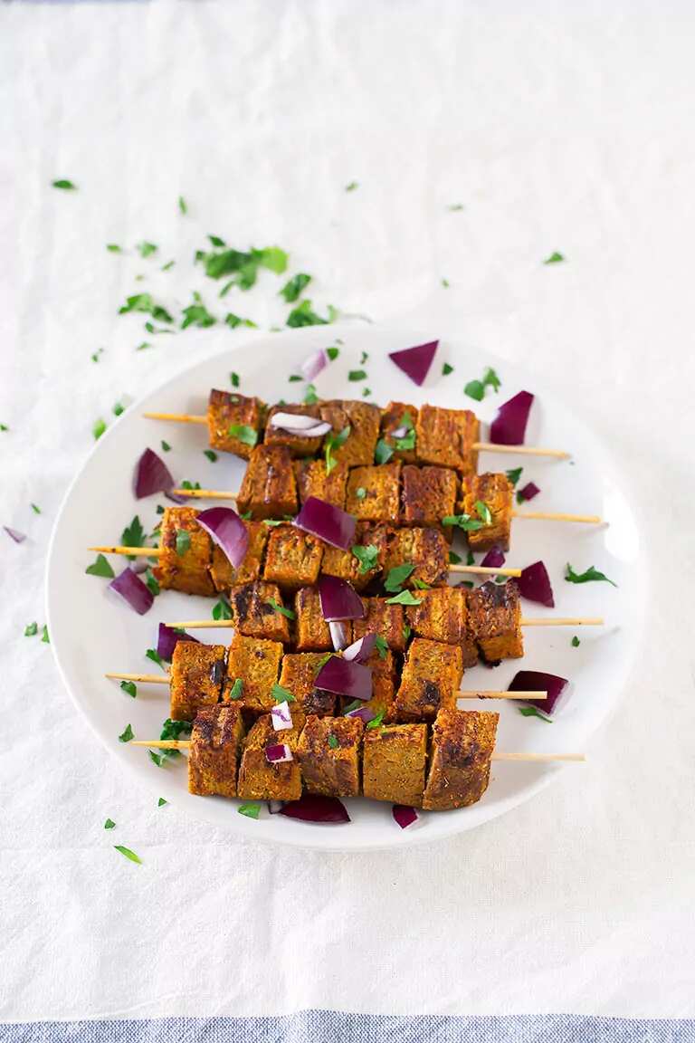 How to make Vegan Pinchos Morunos (spanish Skewers) Recipe