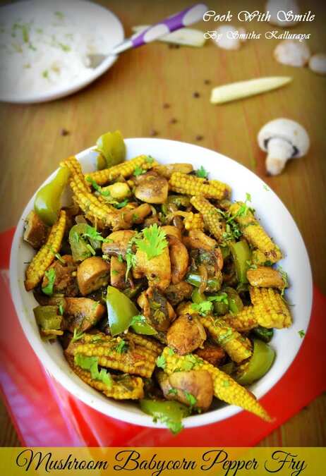 how to make baby corn pepper fry in kannada