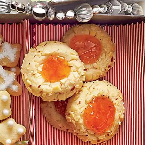 Apricot Jam Thumbprint Cookies Recipe