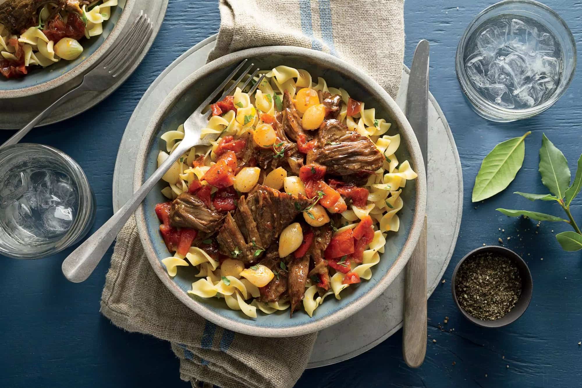 How to make Sweet-and-spicy Short Ribs With Egg Noodles Recipe