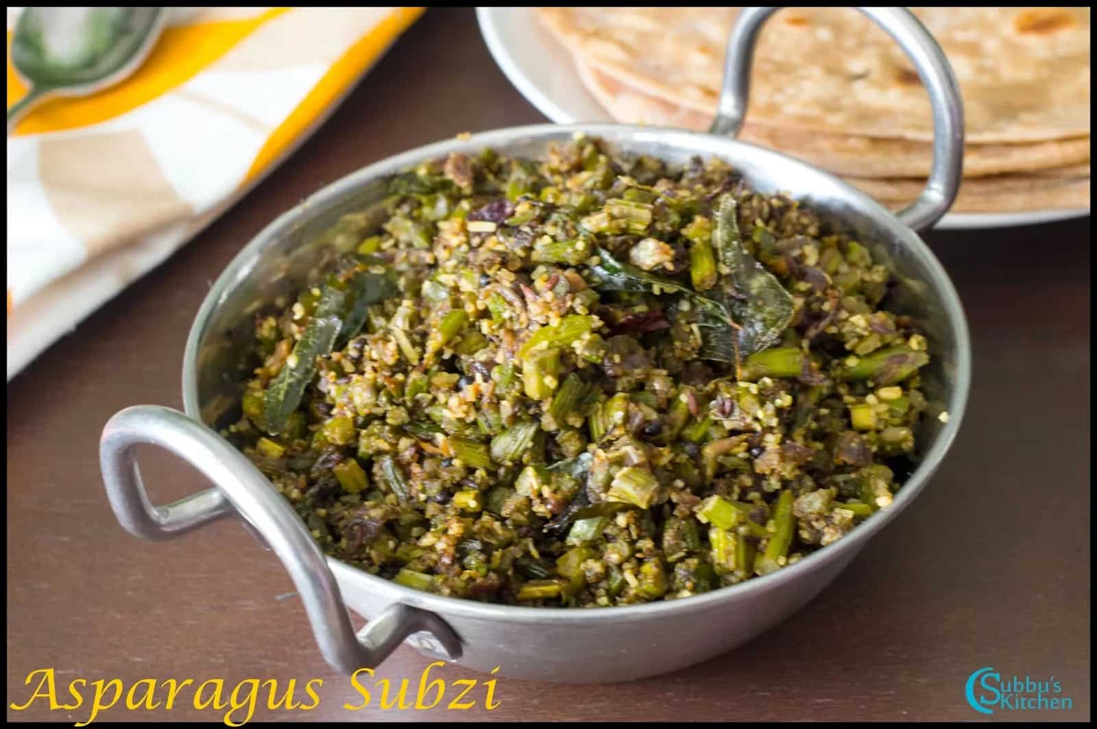 How to make Asparagus Subzi Recipe