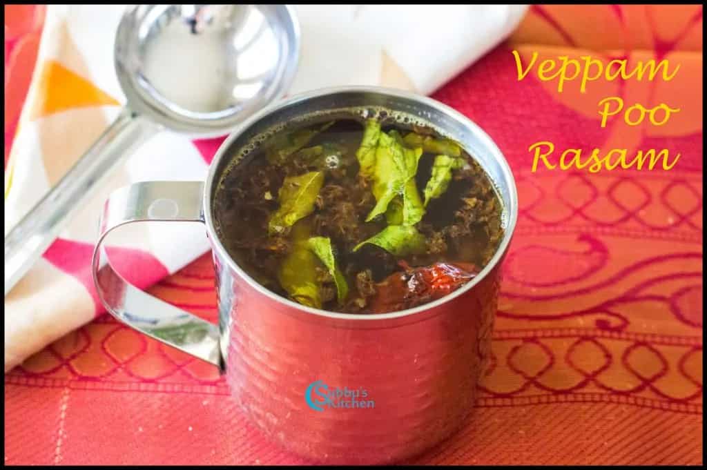 How to make Veppam Poo Rasam Recipe