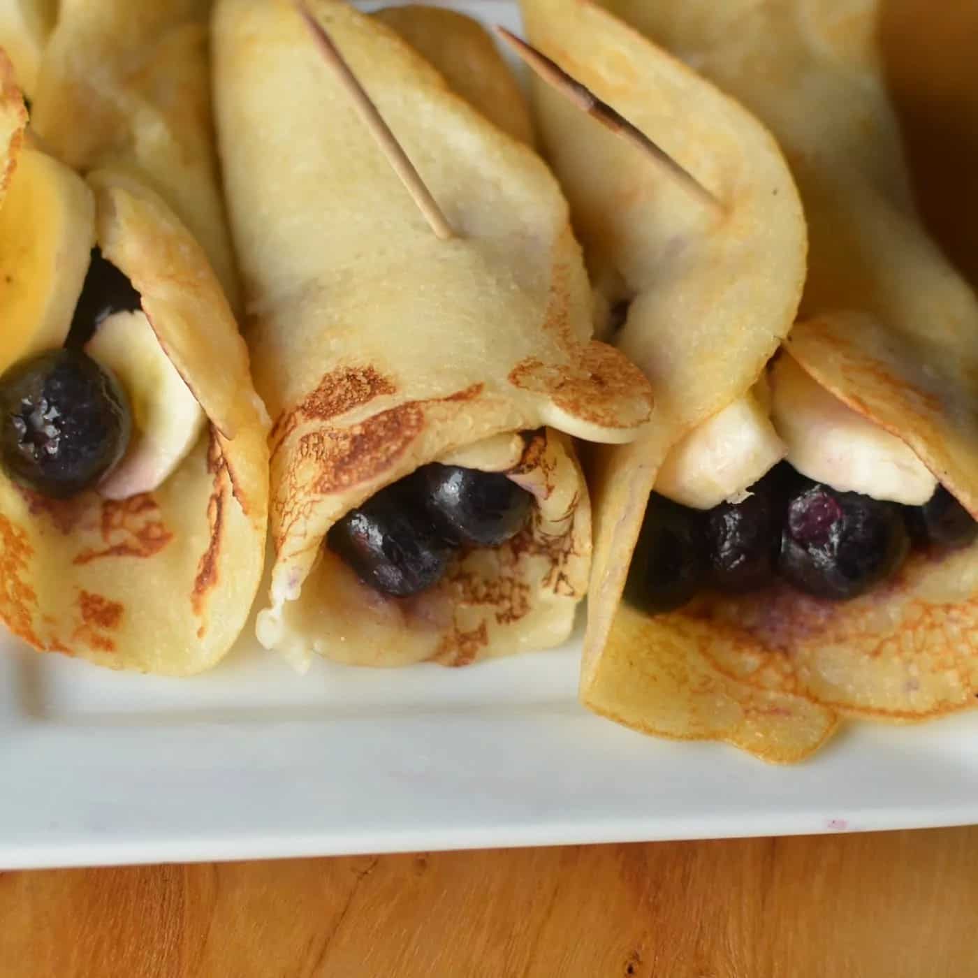 How to make Blueberry Pancake Roll Ups Recipe