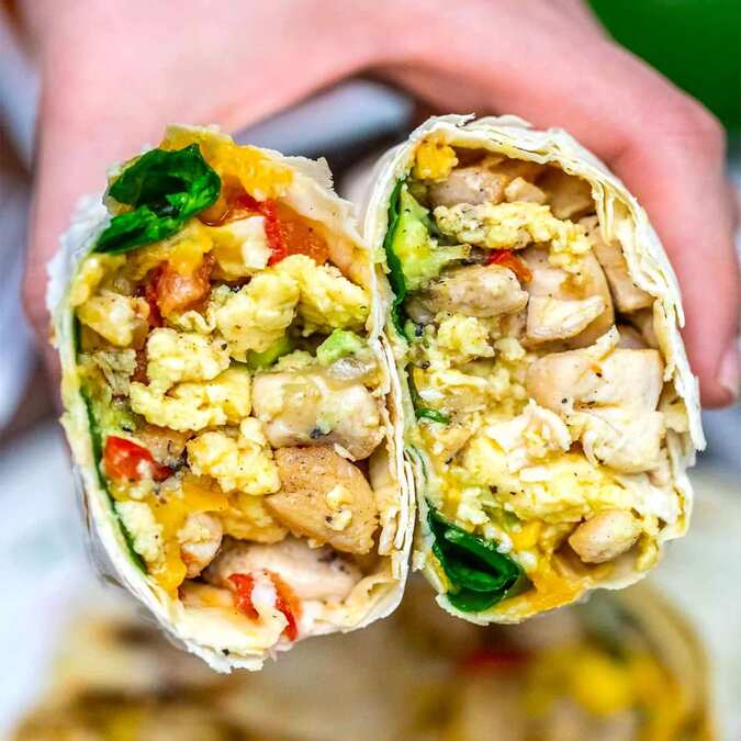 How to make California Chicken Breakfast Burrito Recipe