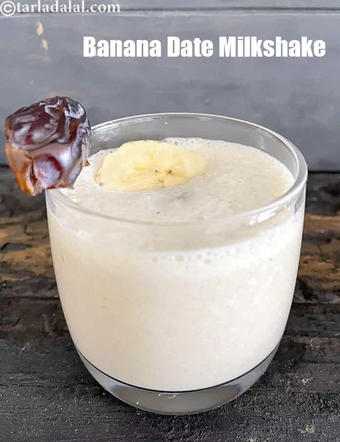 How to make Banana Date Milkshake Recipe