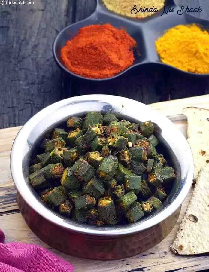 How to make Bhinda Nu Shaak Recipe
