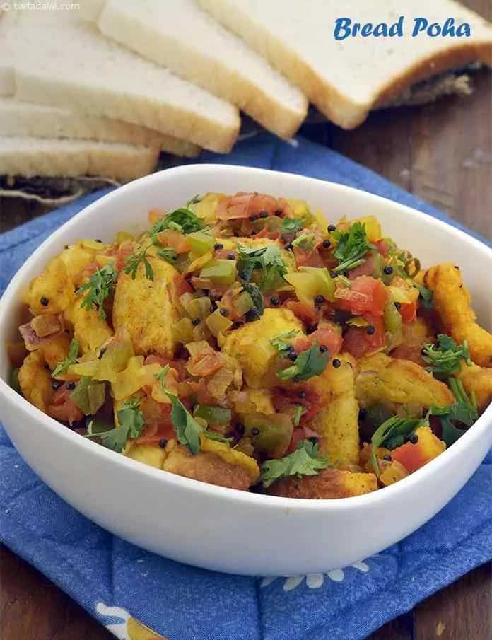 How to make Veg Bread Poha Recipe