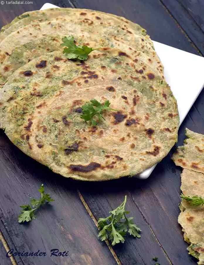 How to make Coriander Roti Recipe