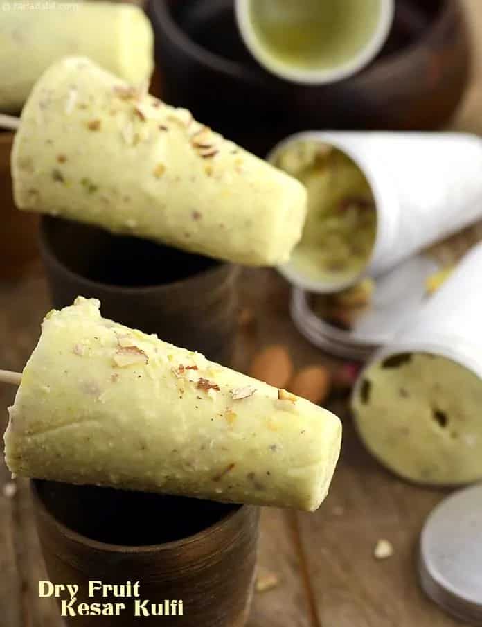 How to make Dry Fruit Kesar Kulfi Recipe