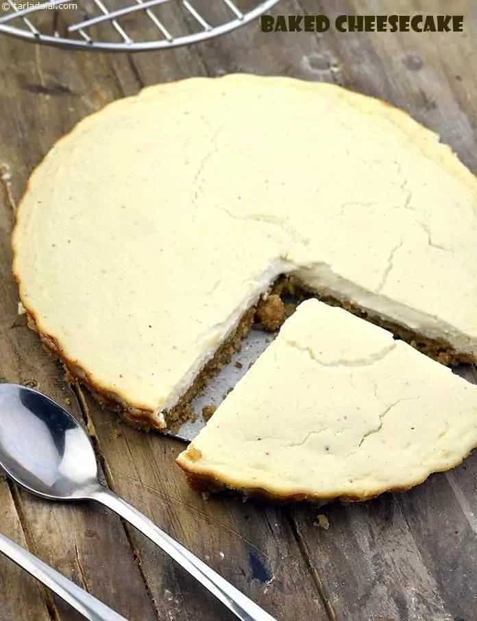 How to make Eggless Baked Cheesecake Recipe