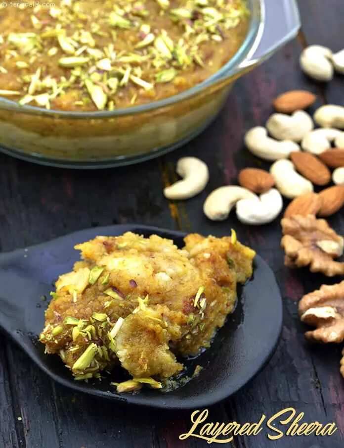 How to make Layered Sheera Recipe