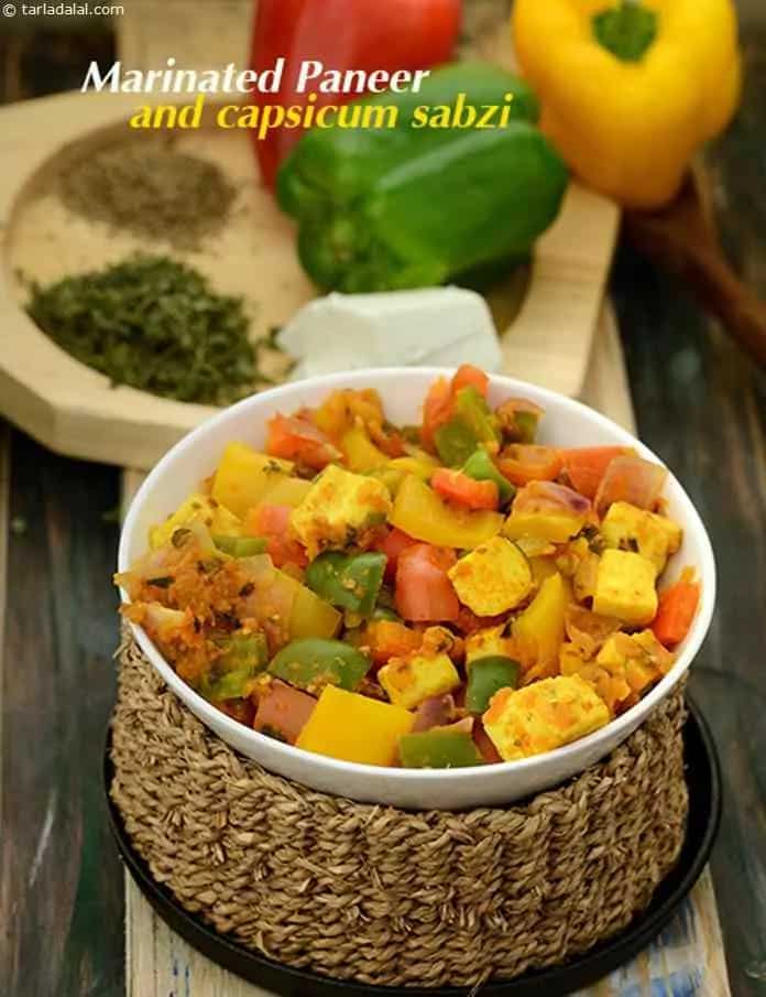 How to make Paneer Capsicum Sabzi Recipe