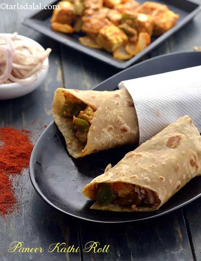 How to make Paneer Tikka Roll Recipe