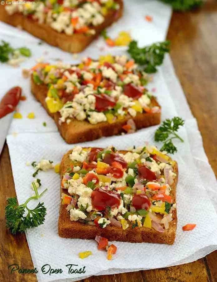 How to make Paneer Veg Toast Recipe