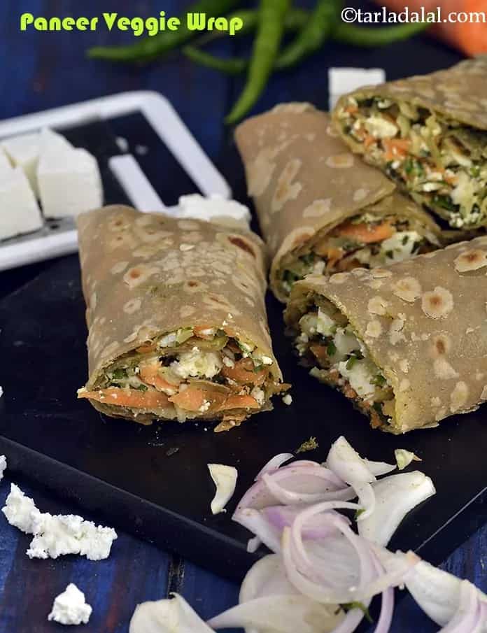 How to make Paneer Veggie Wrap Recipe