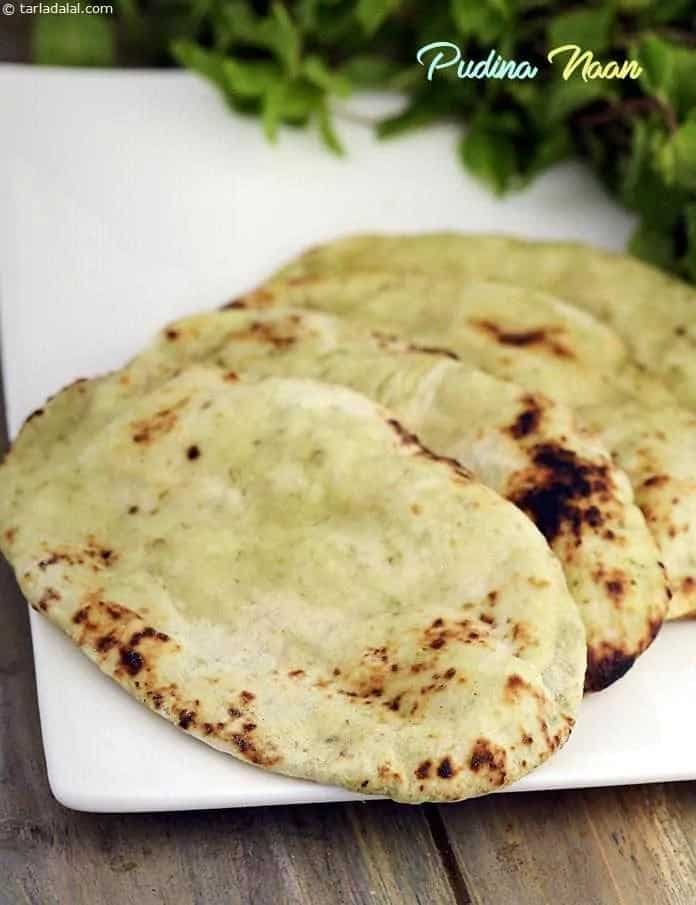 How to make Pudina Naan Recipe