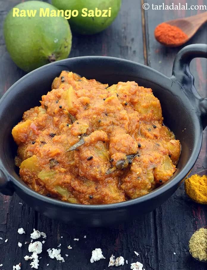 How to make Raw Mango Sabzi Recipe