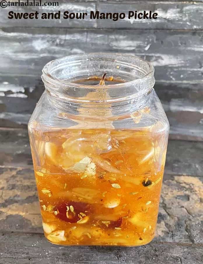 How to make Sweet And Sour Mango Pickle Recipe