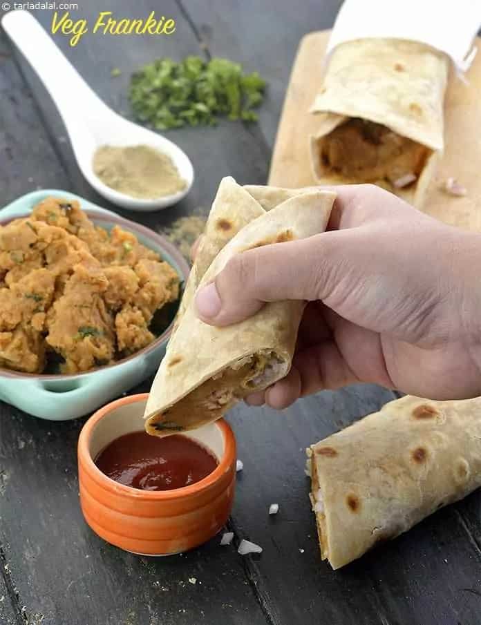 How to make Veg Frankie Recipe