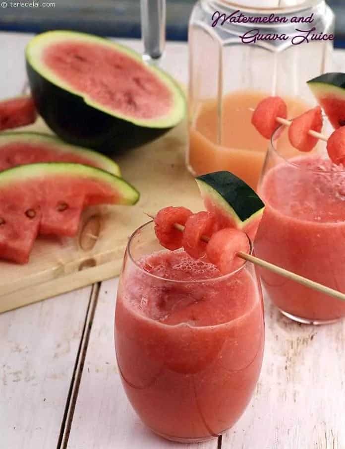 How to make Watermelon And Guava Juice Recipe