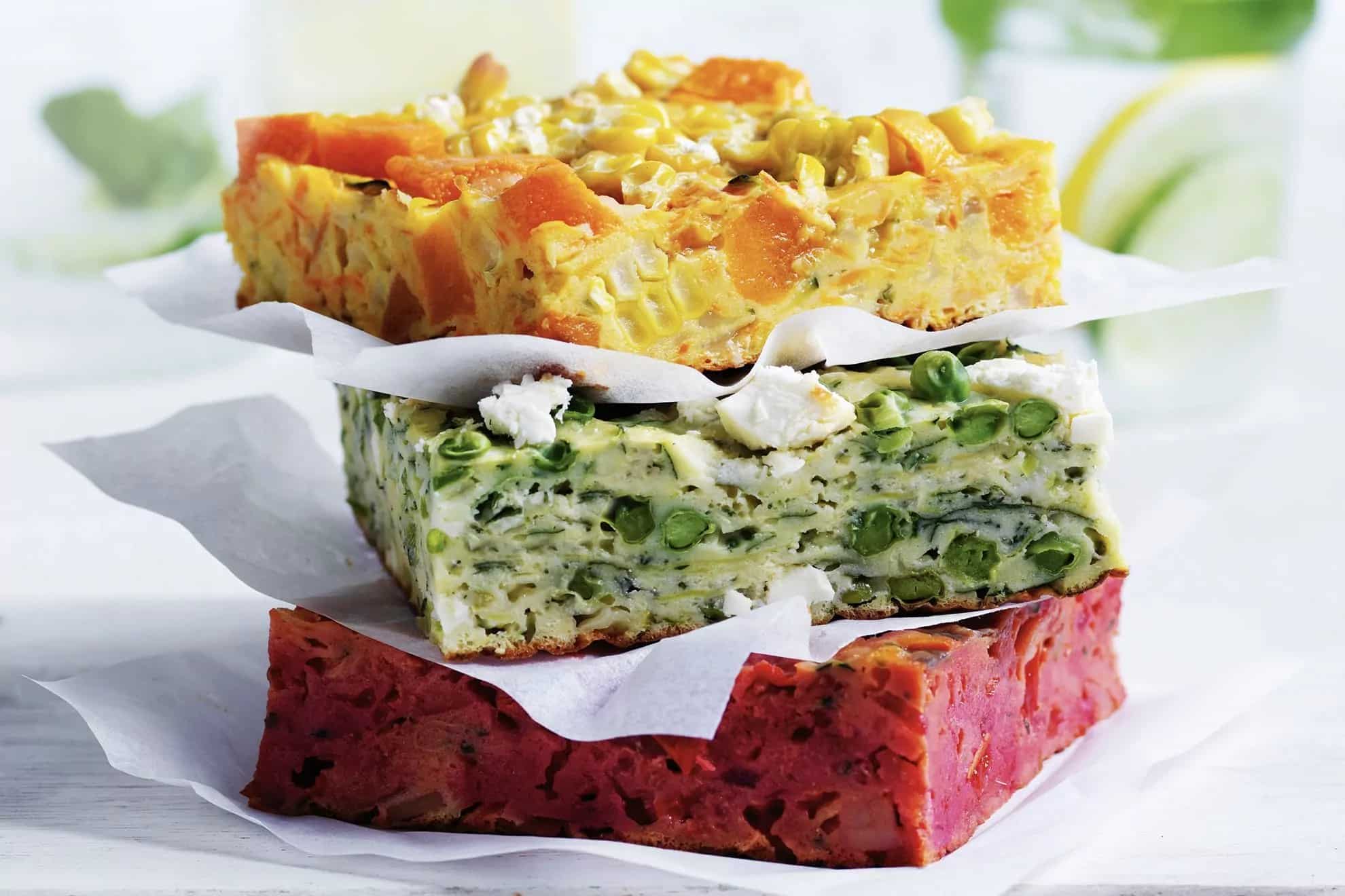How to make Beetroot And Bacon Zucchini Slice Recipe