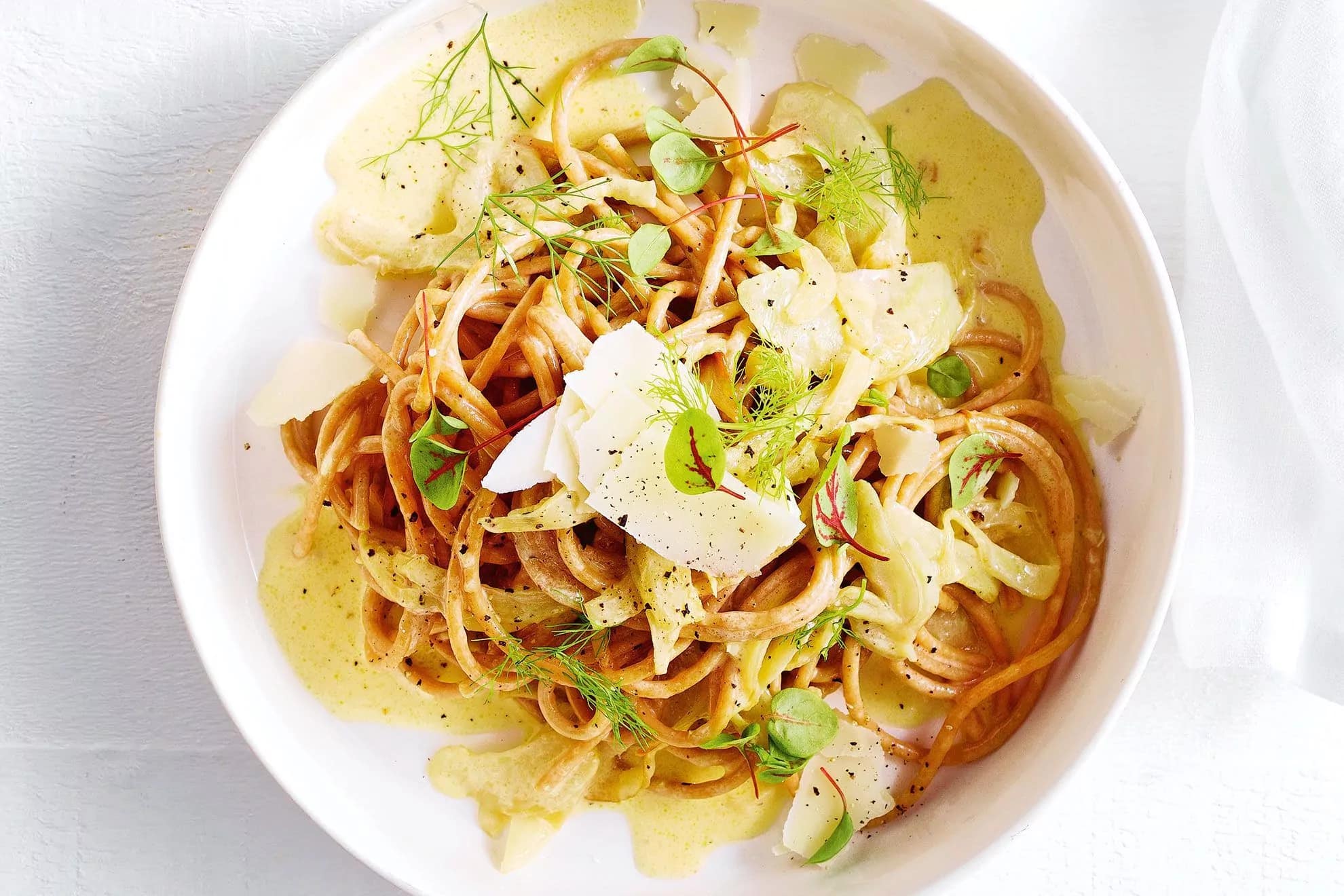 How to make Caramelised Fennel Spaghetti Carbonara Recipe