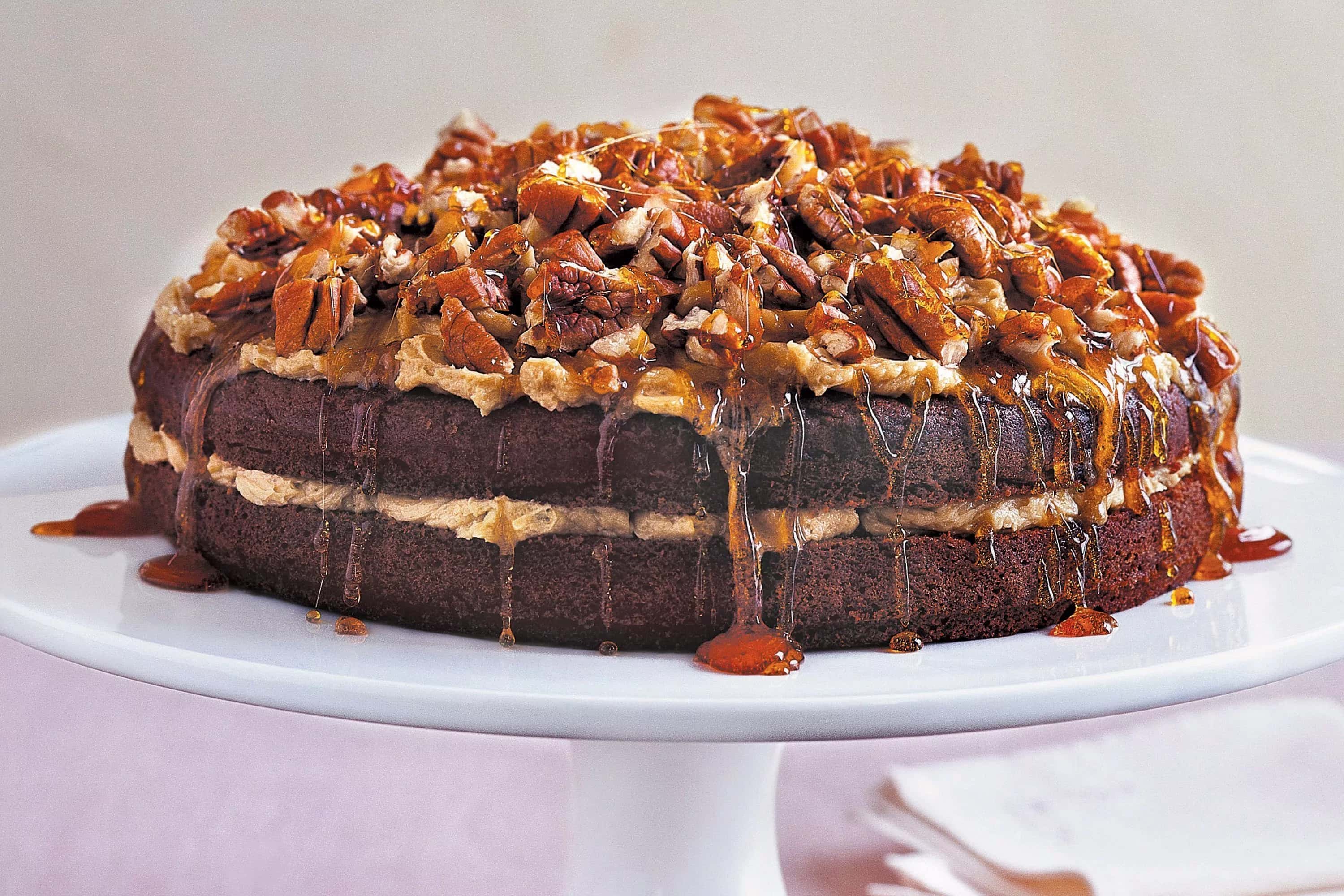 How to make Chocolate Cake With Caramel Frosting Recipe