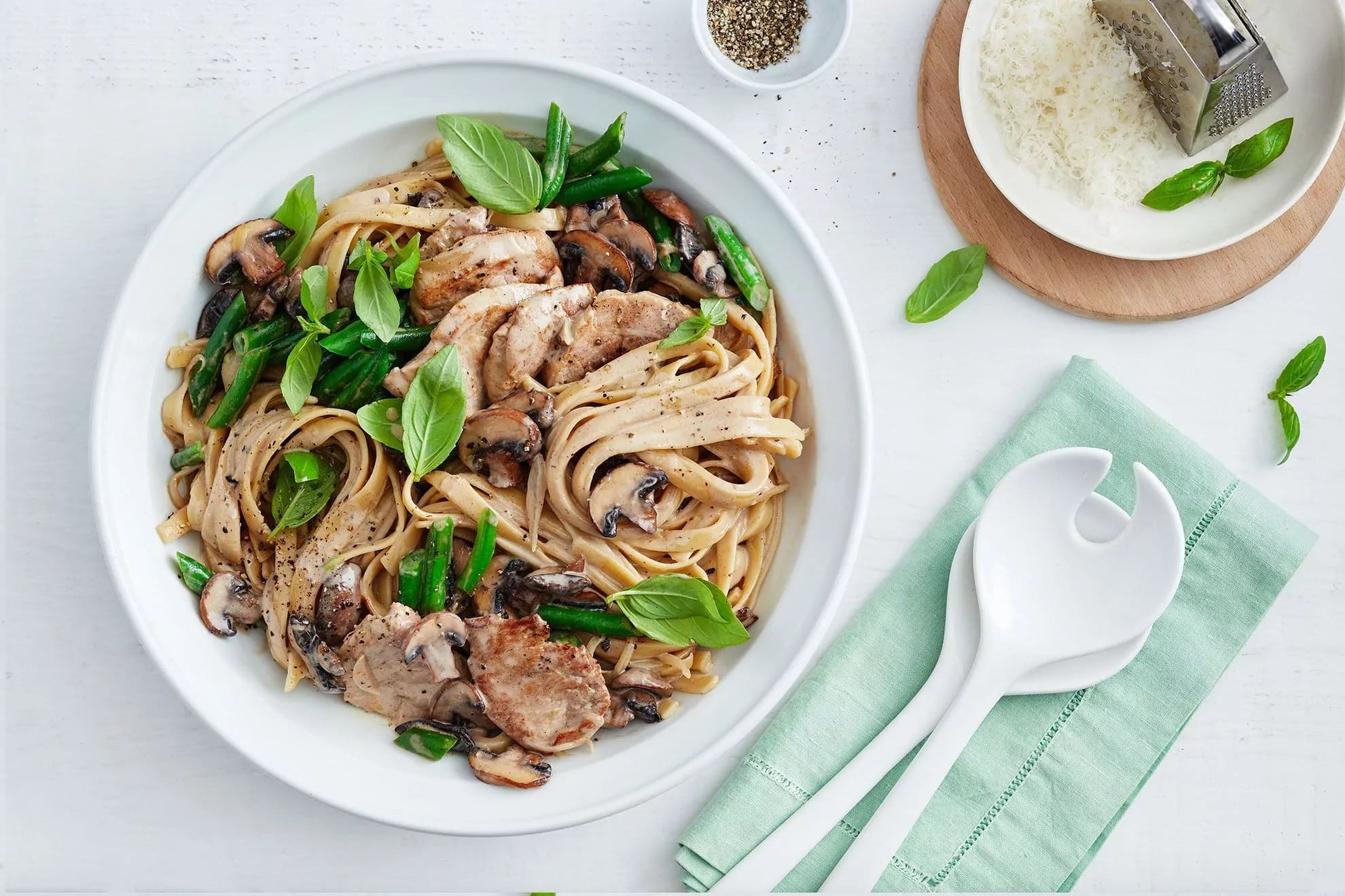 How to make Creamy Pork And Mushroom Pasta Recipe