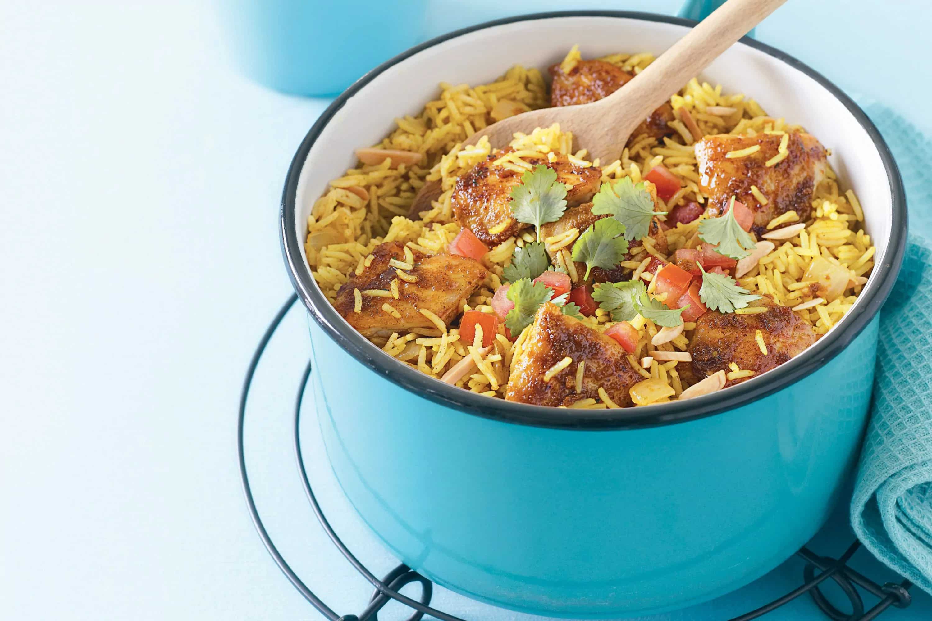 How to make Curry Chicken And Tomato Pilaf Recipe