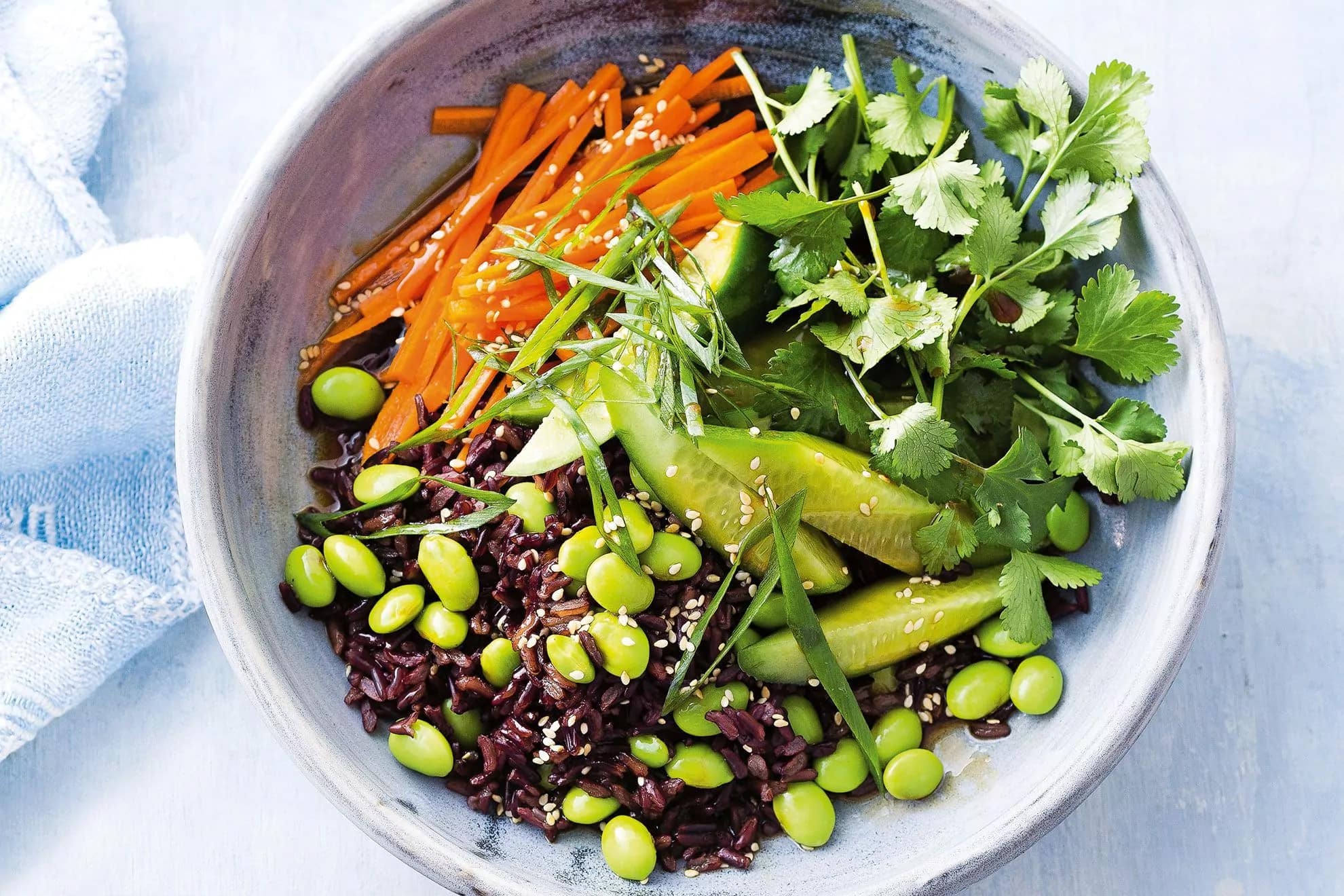 How to make Edamame And Black Rice Salad Recipe