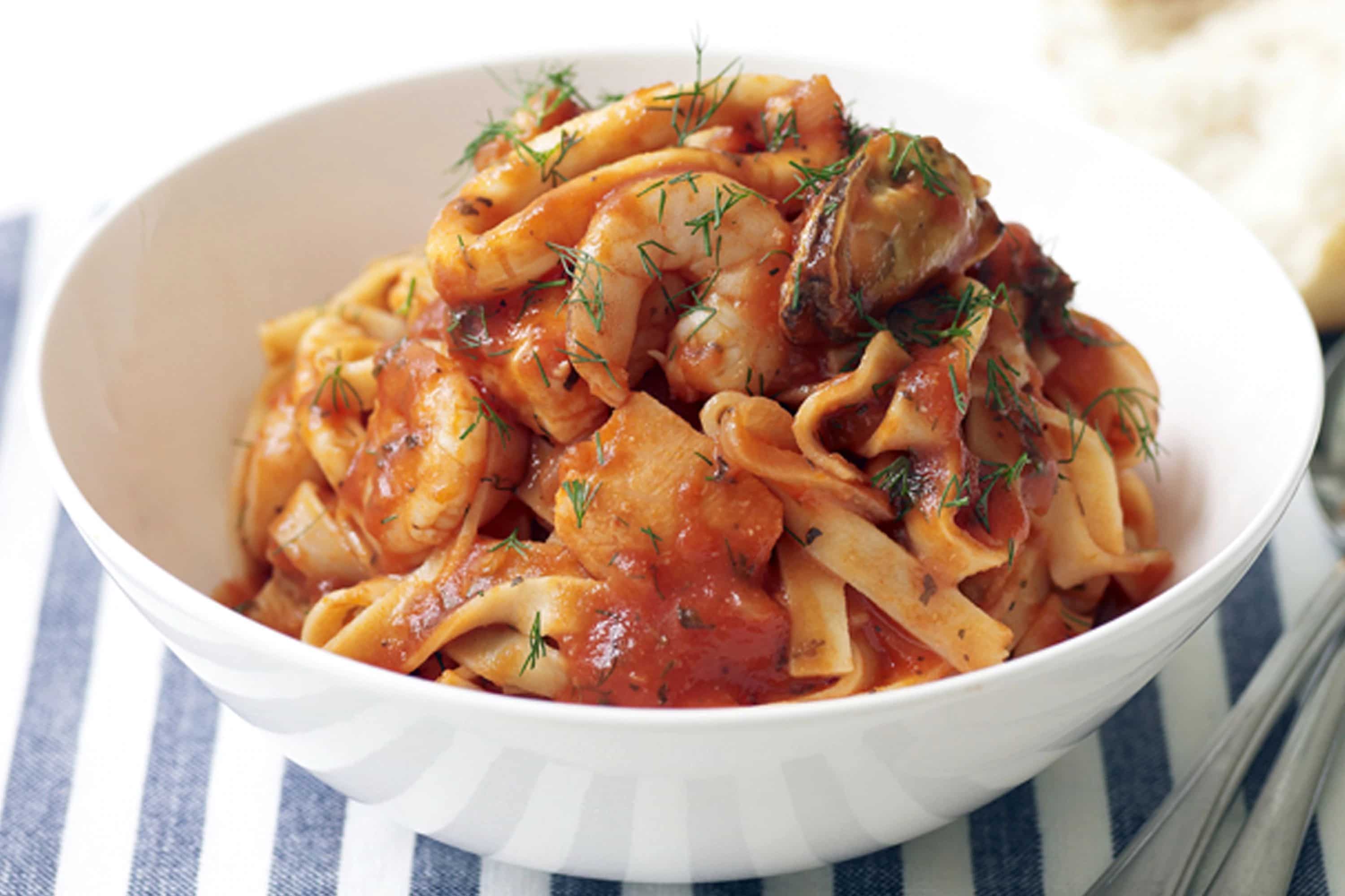How to make Fettuccine Marinara Recipe