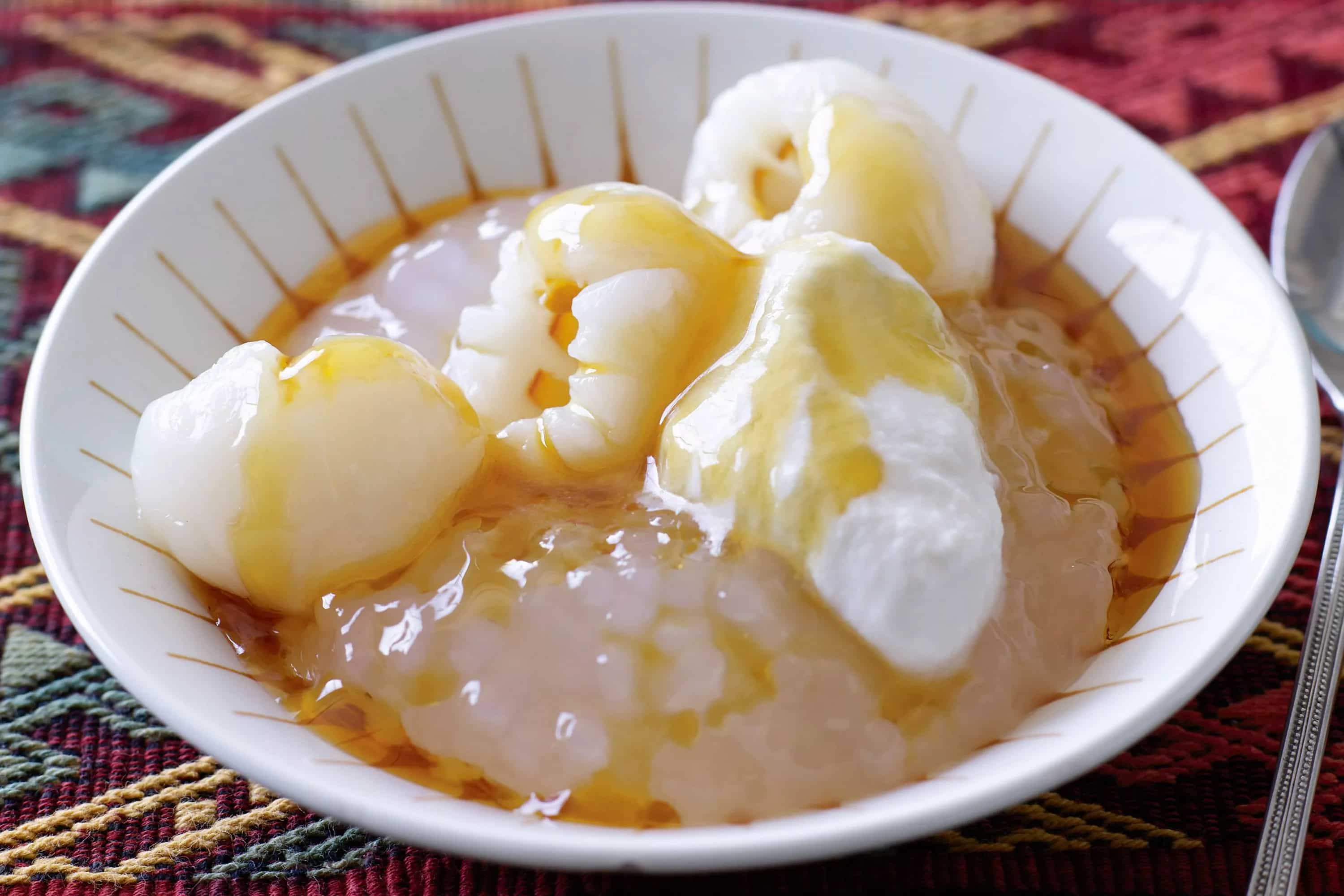How to make Gula Melaka With Lychees Recipe