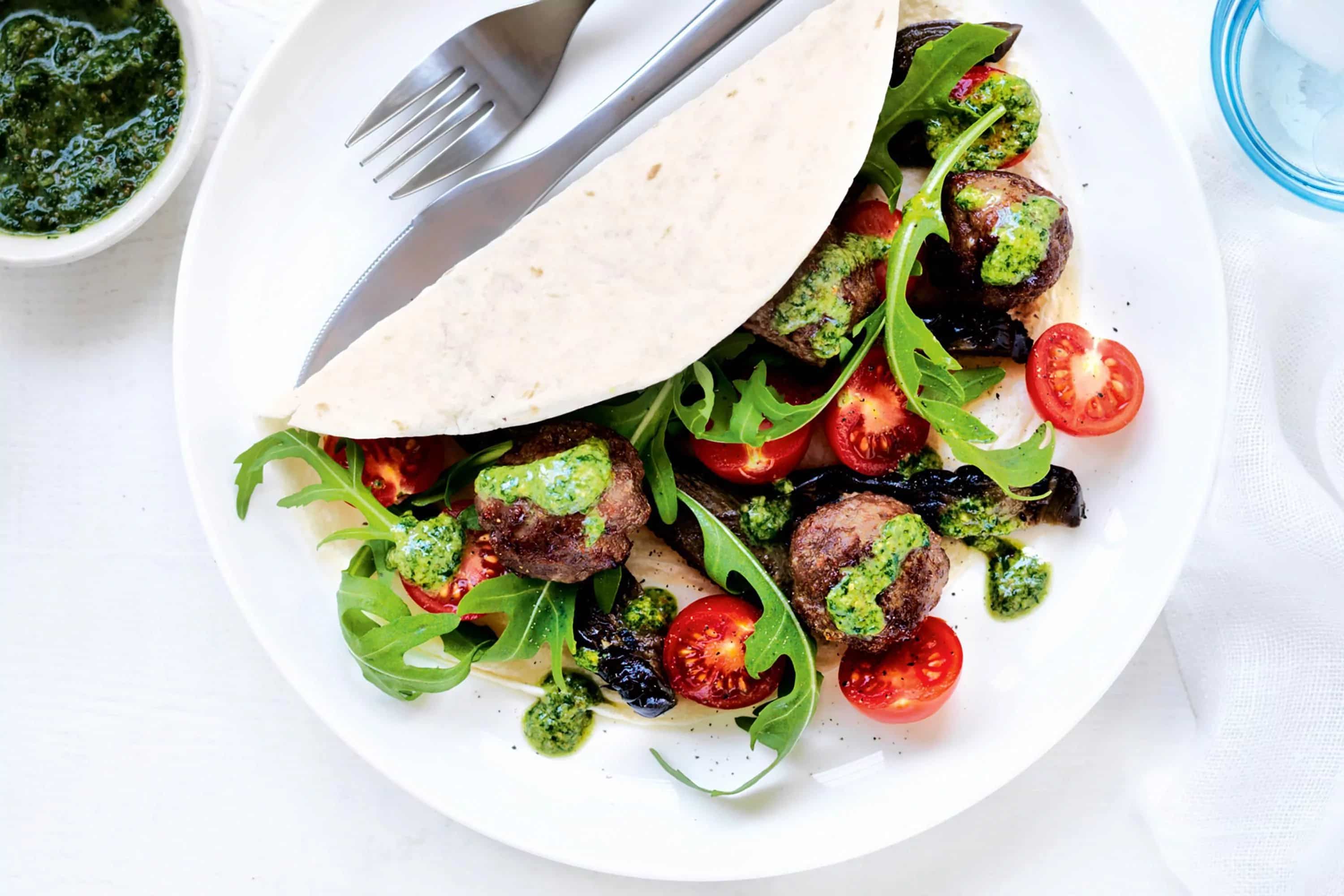 How to make Italian Meatball Wrap Recipe