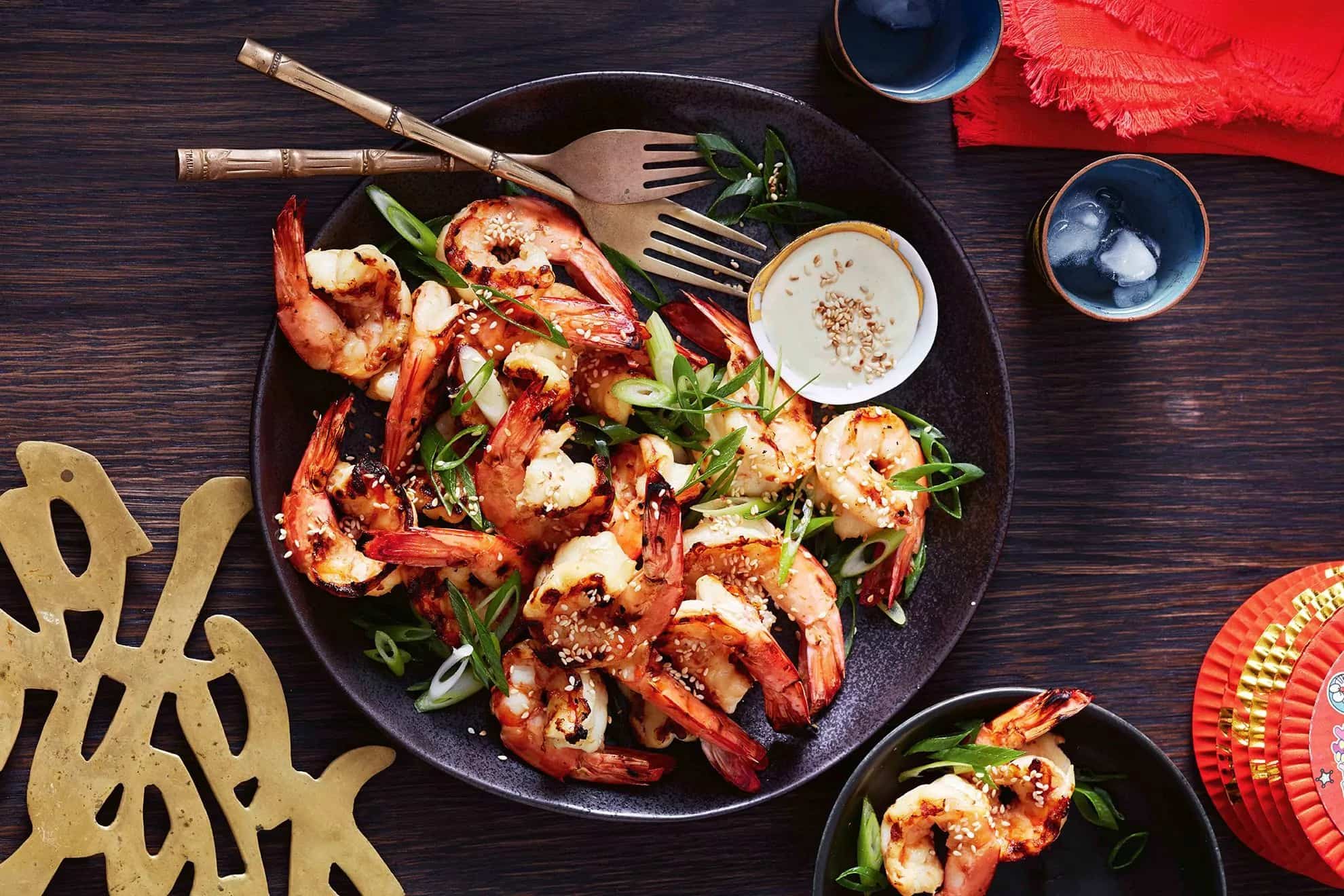 How to make Japanese Grilled Sake And Wasabi Prawns Recipe