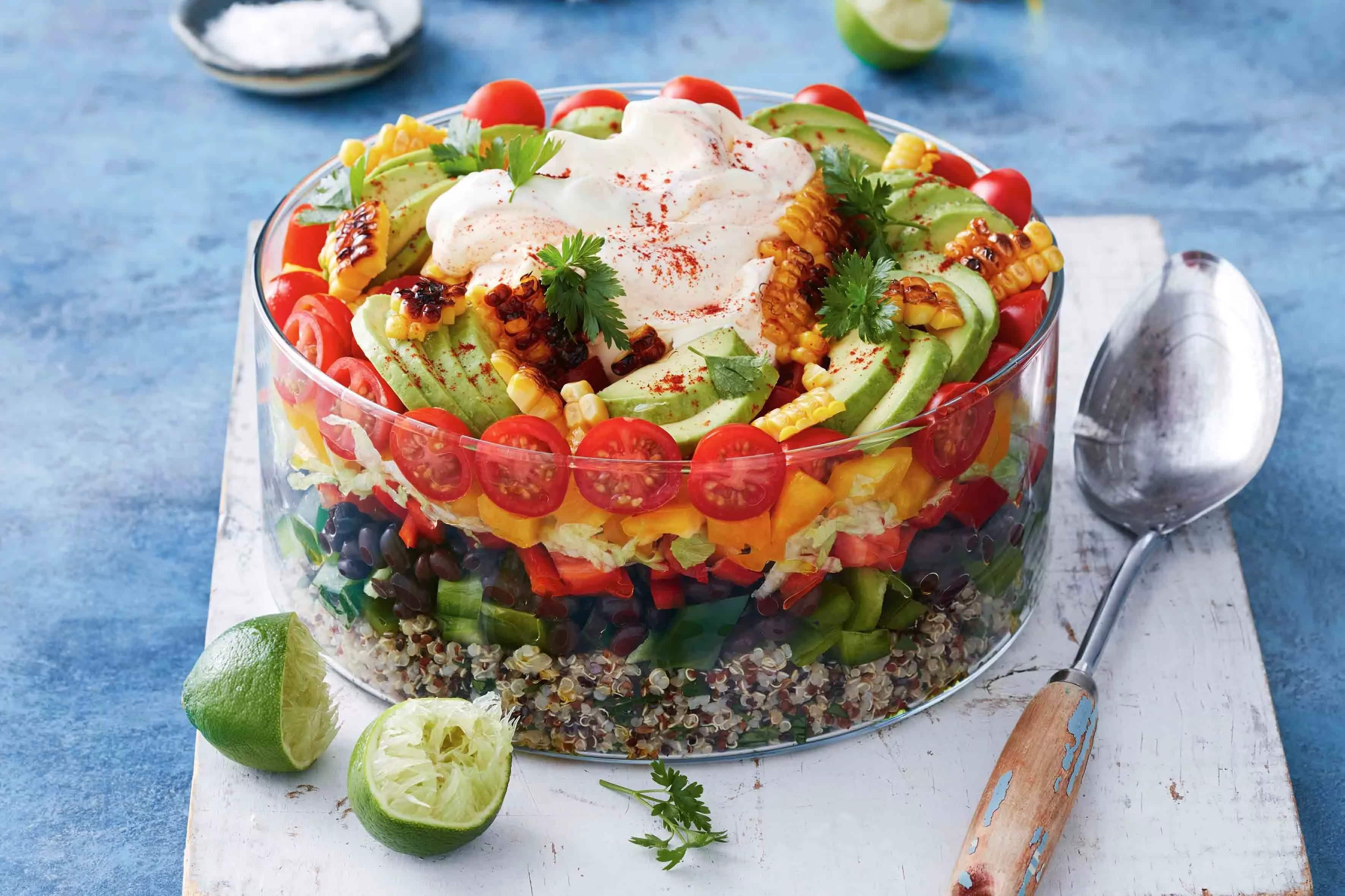 How to make Layered Mexican Salad Recipe