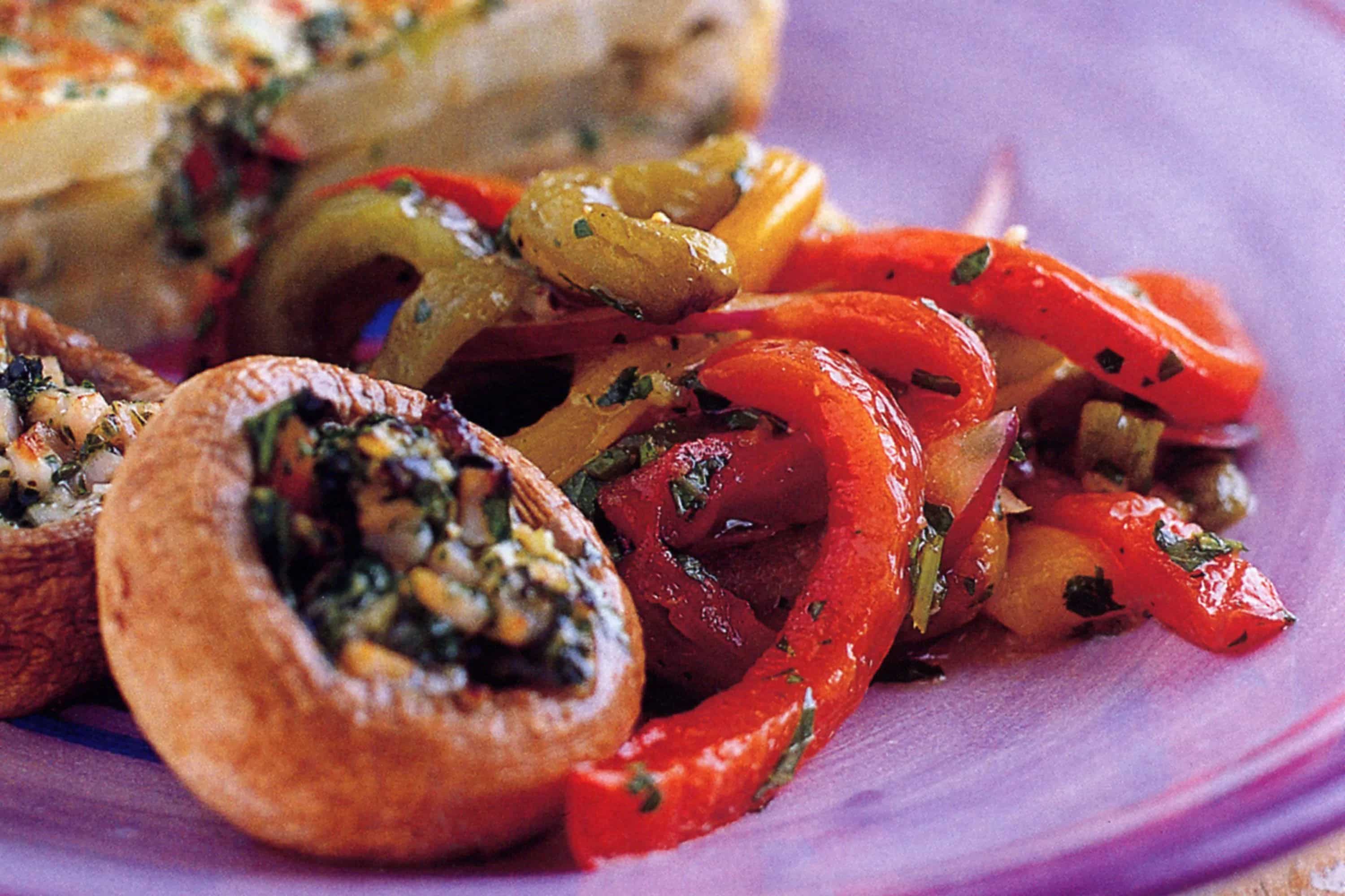 How to make Marinated Roast Capsicum Recipe