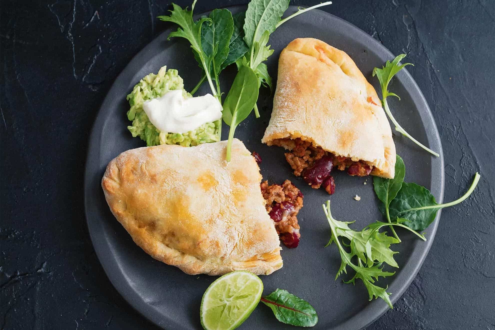 How to make Mexican Beef And Bean Calzone Recipe