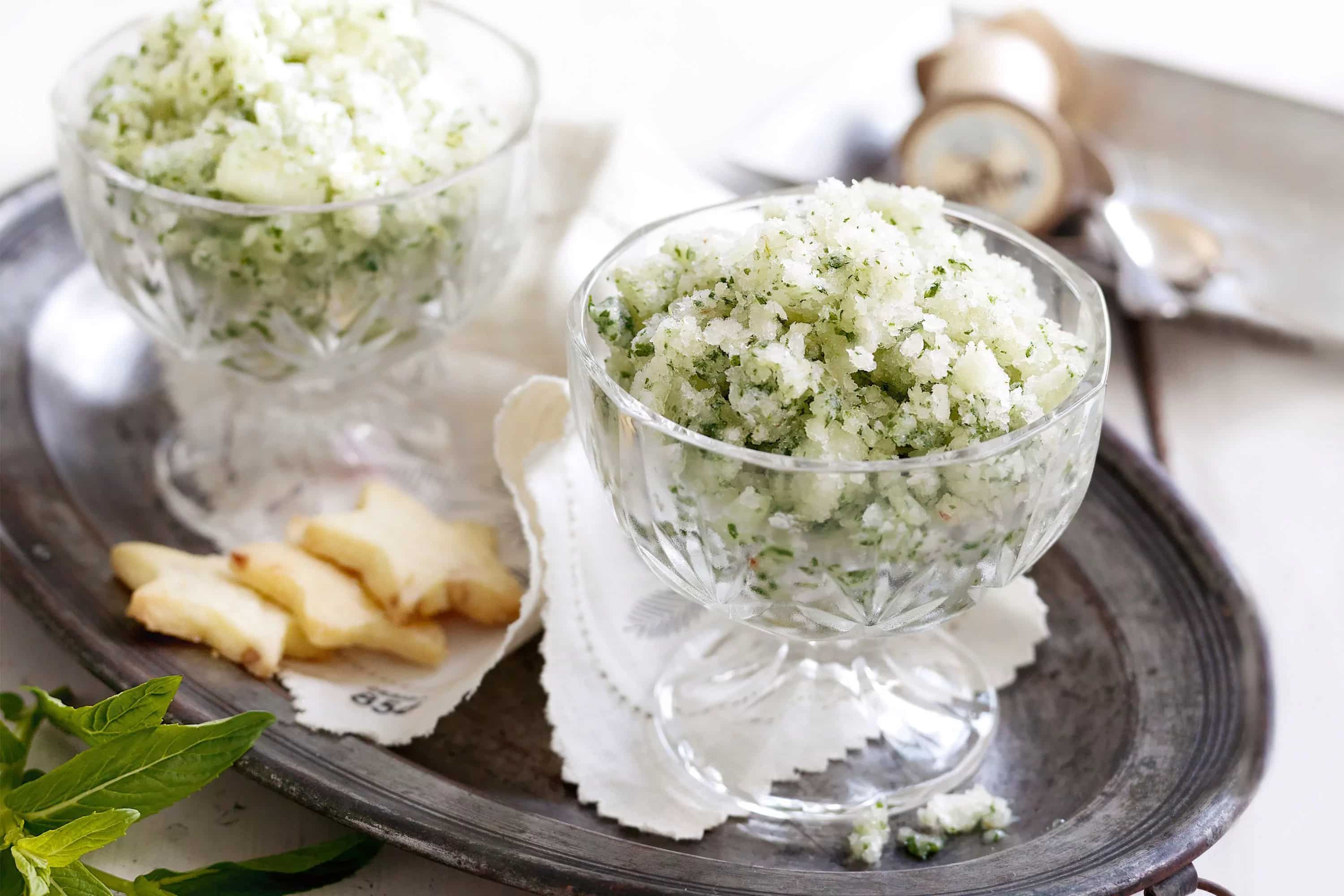 How to make Mint & Lychee Granita Recipe